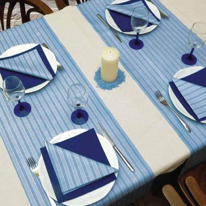 Runner Tavola 120x50 Bisso Blu - 200pz - karteline shop online